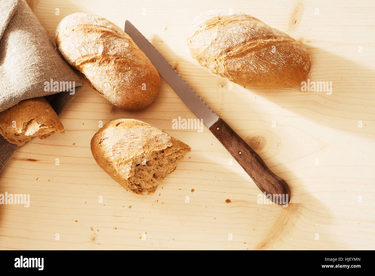 rye bun from above Stock Photo - Alamy