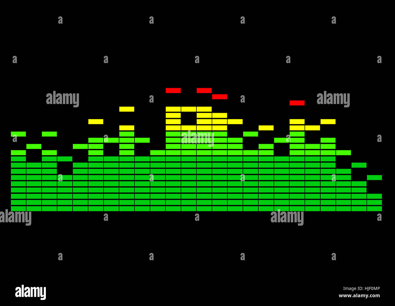 Equalizer showing spectral structure of a spectrum Stock Photo - Alamy