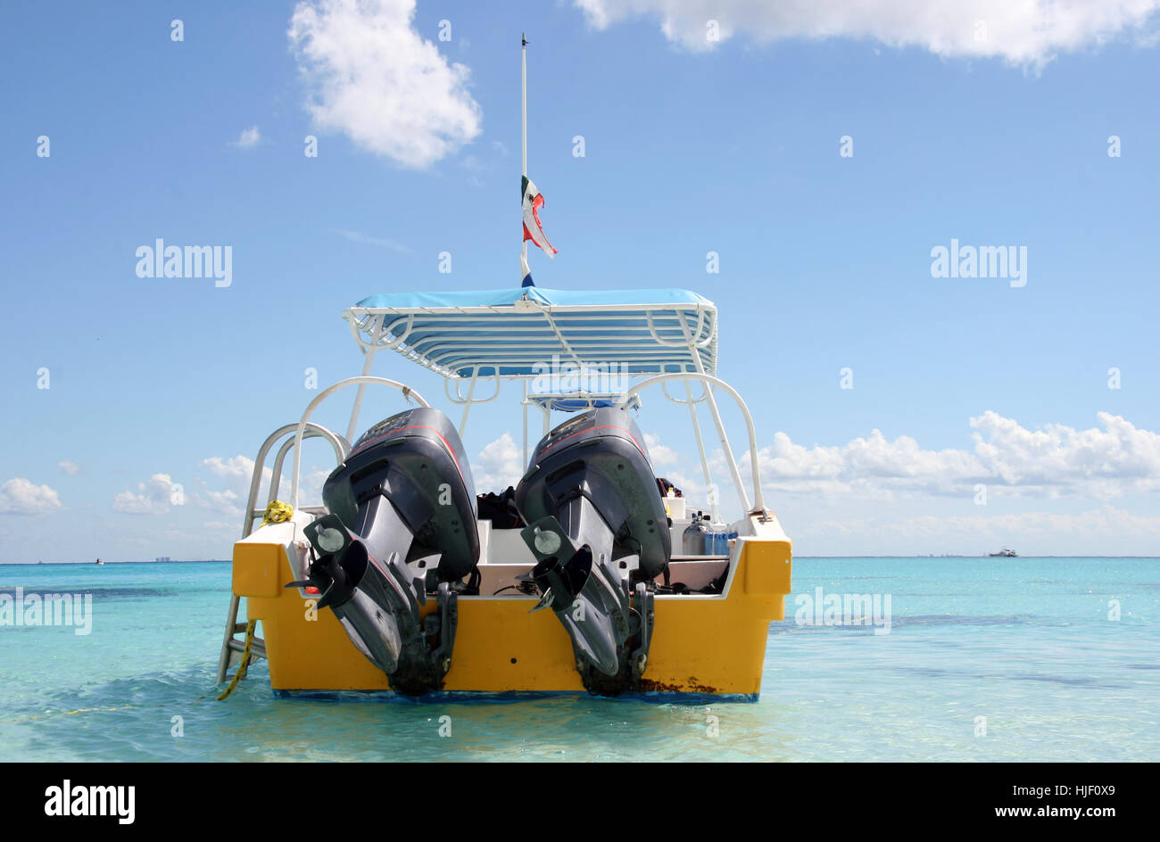 motorboat, caribbean, mexico, water, rowing boat, sailing boat ...