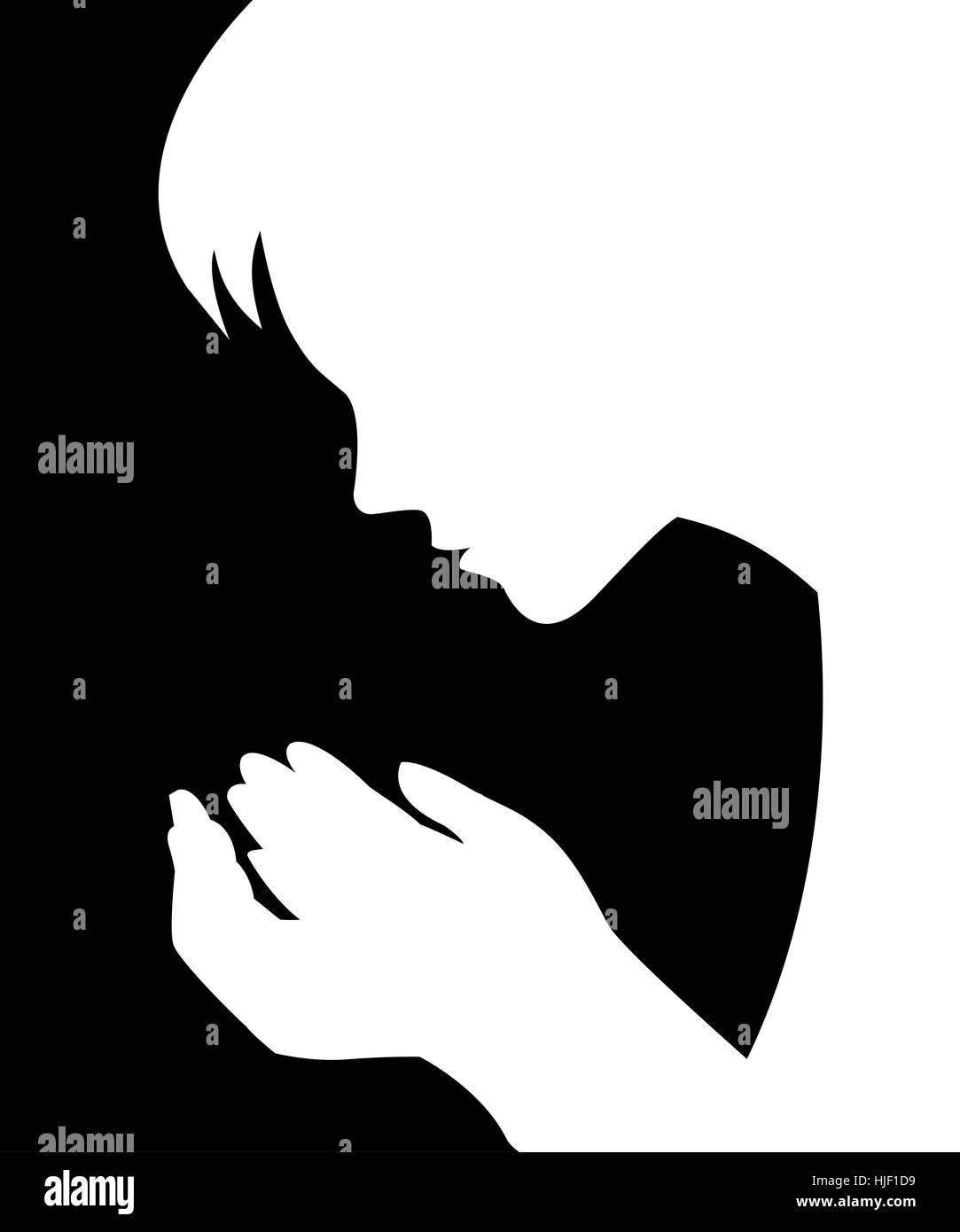 profile, hand, hands, contrast, black, swarthy, jetblack, deep black ...