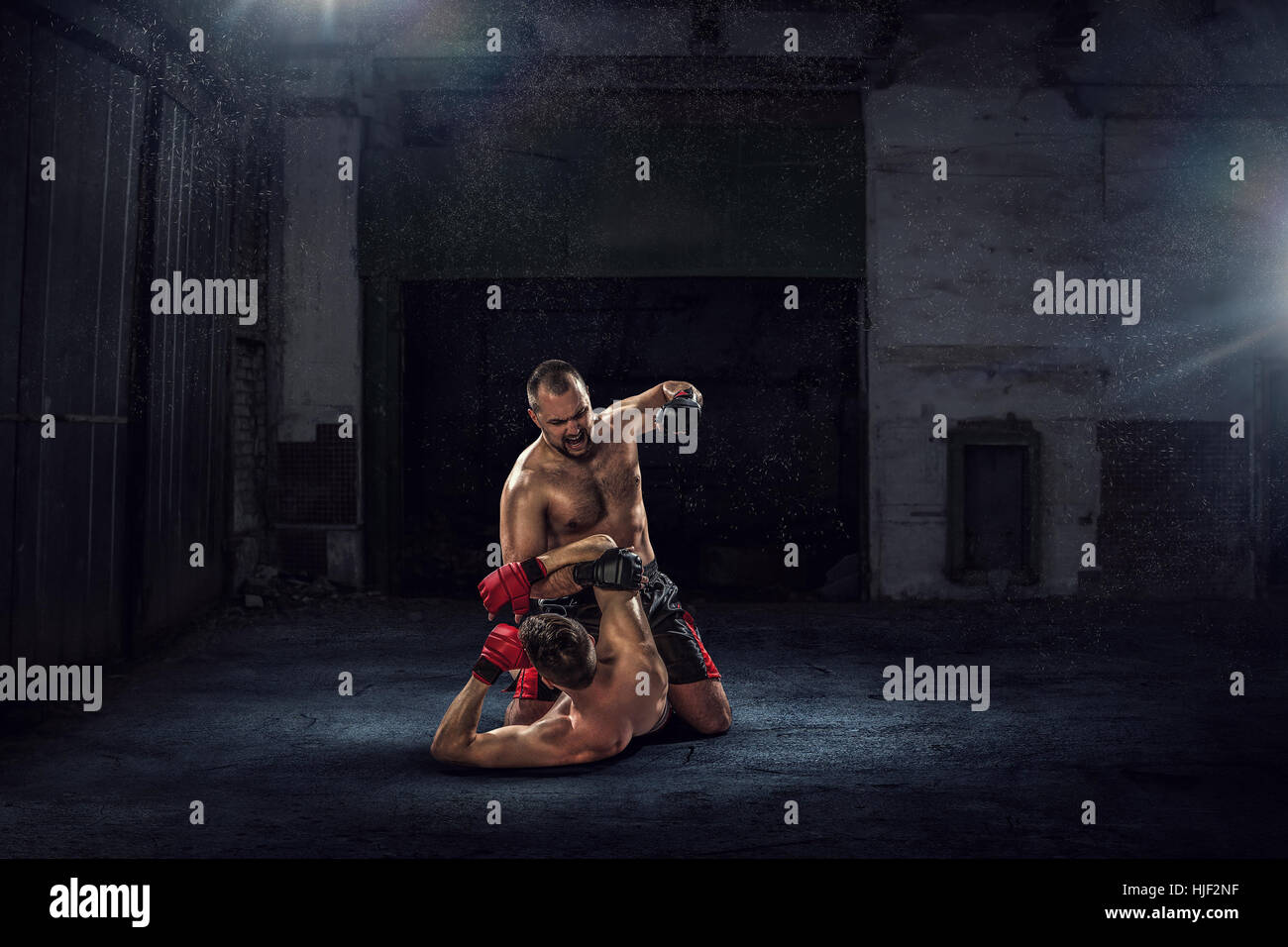Battle two boxers mixed hi-res stock photography and images - Alamy