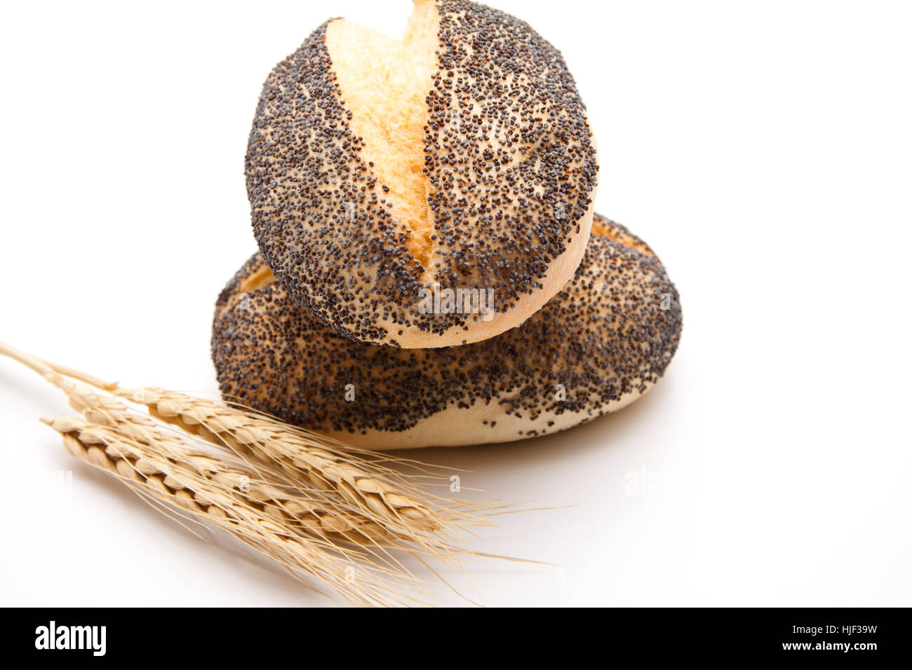 poppy, ear, roll, kaiser, bread, pastries, grain, cereal, food, aliment ...