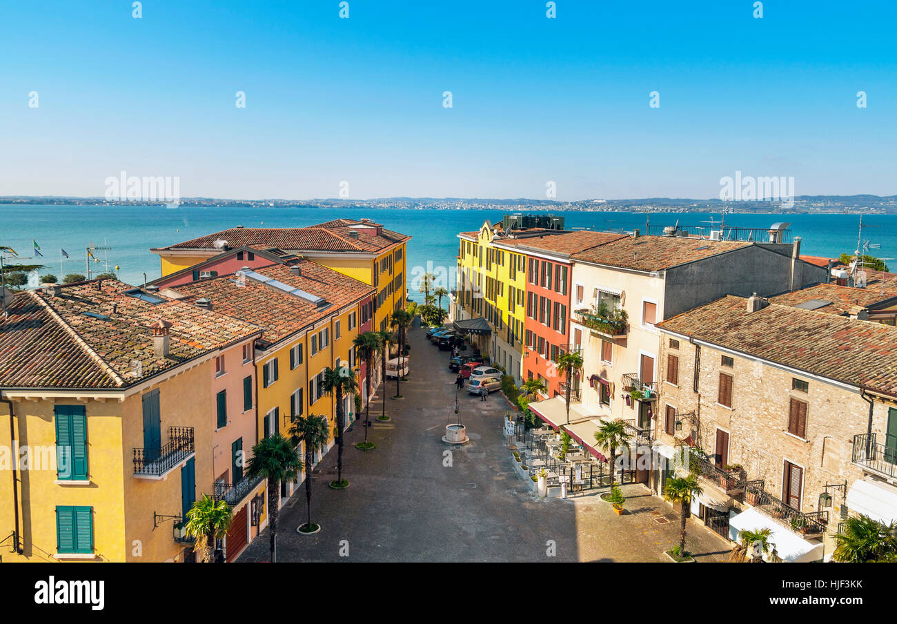 italian, medieval, fresh water, lake, inland water, water, castle ...