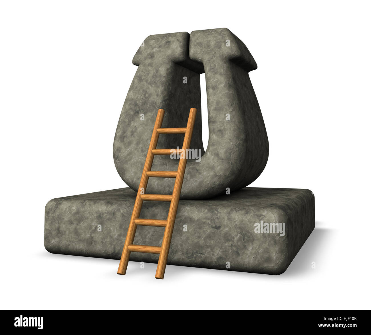 Plinth ladder hi-res stock photography and images - Alamy