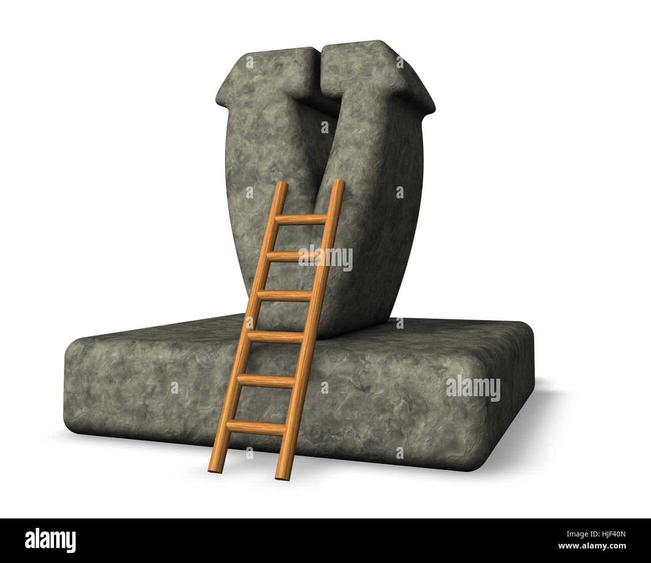Plinth ladder hi-res stock photography and images - Alamy