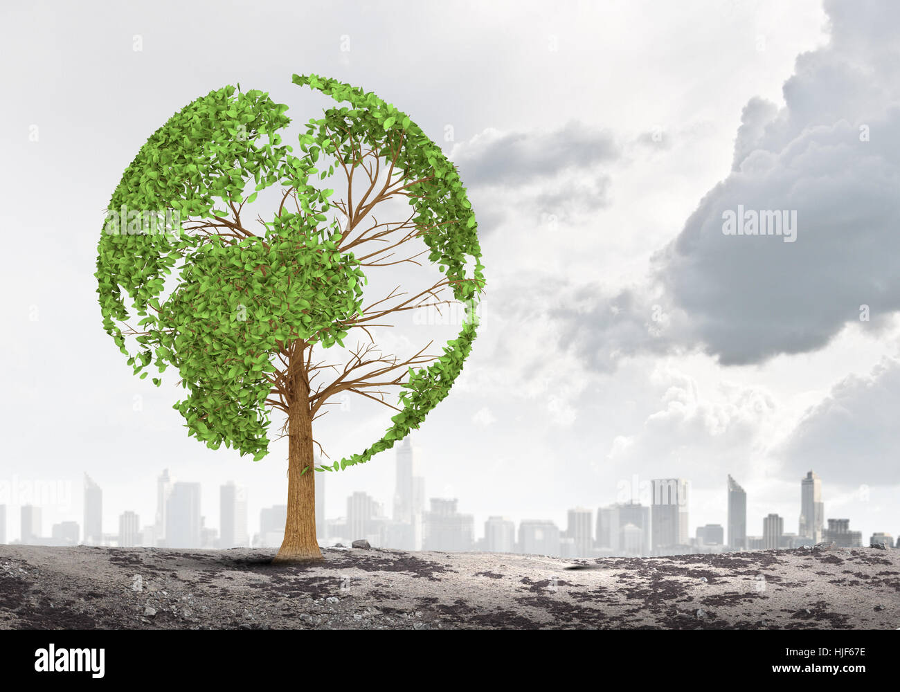 Planet earth tree hi-res stock photography and images - Alamy