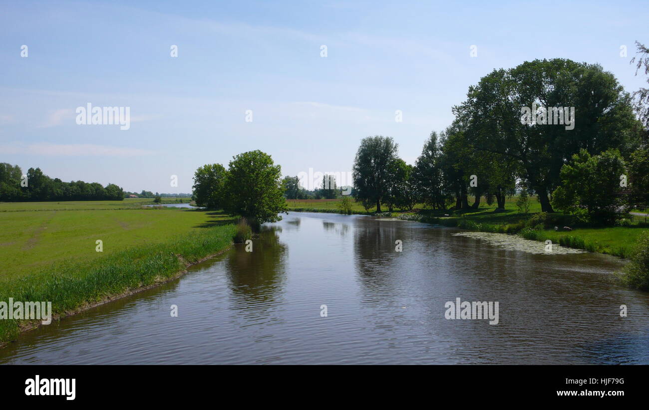 coast, East Frisia, frisia, dike, scenery, countryside, nature, river ...