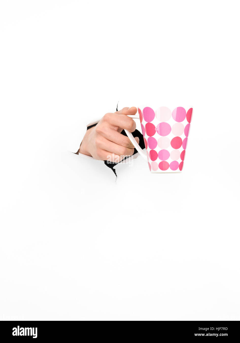 woman, cup, hand, tea, finger, object, single, drink, drinking, bibs ...