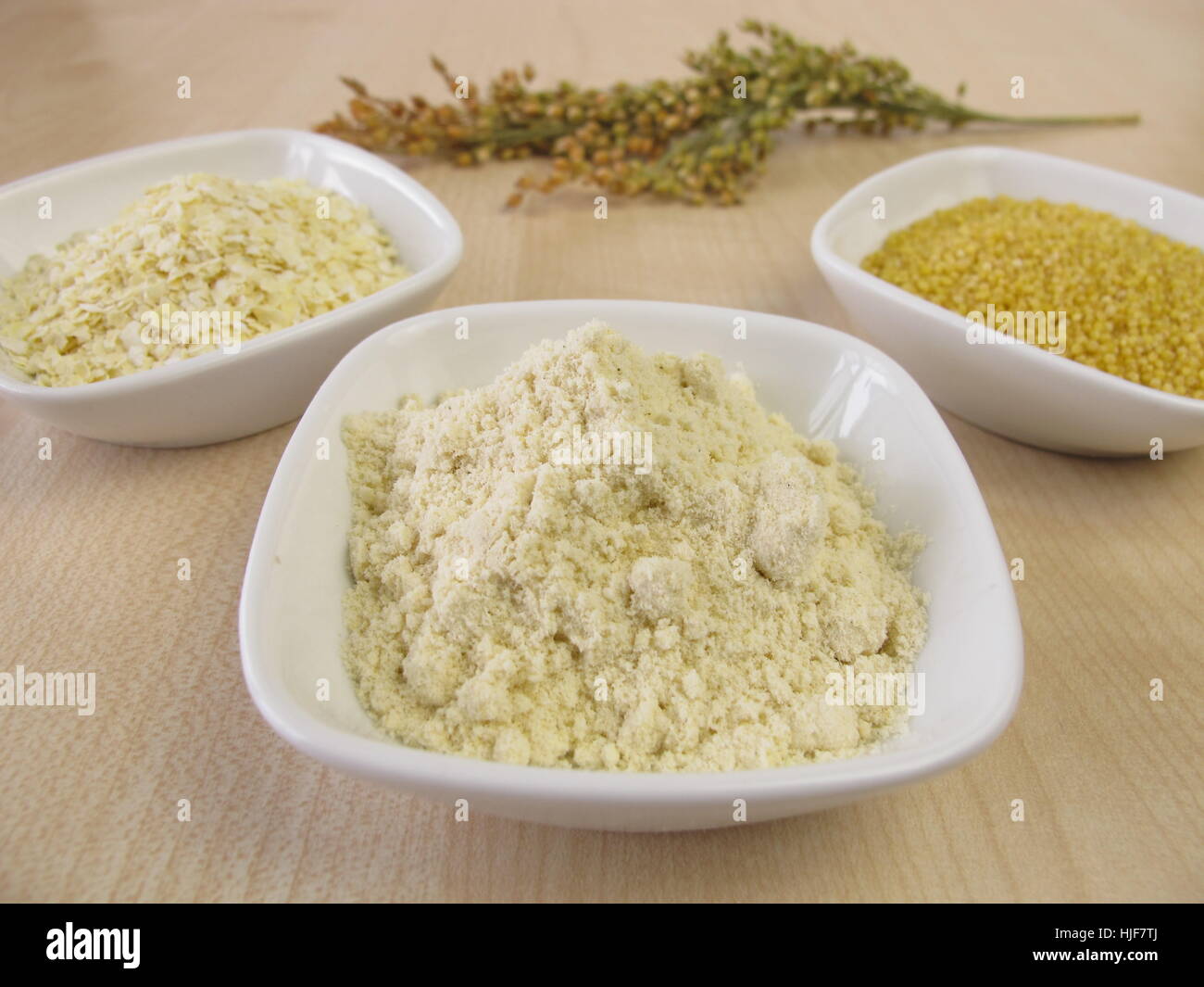 flour, millet, flakes, eco, natural product, flour, cereal, millet ...