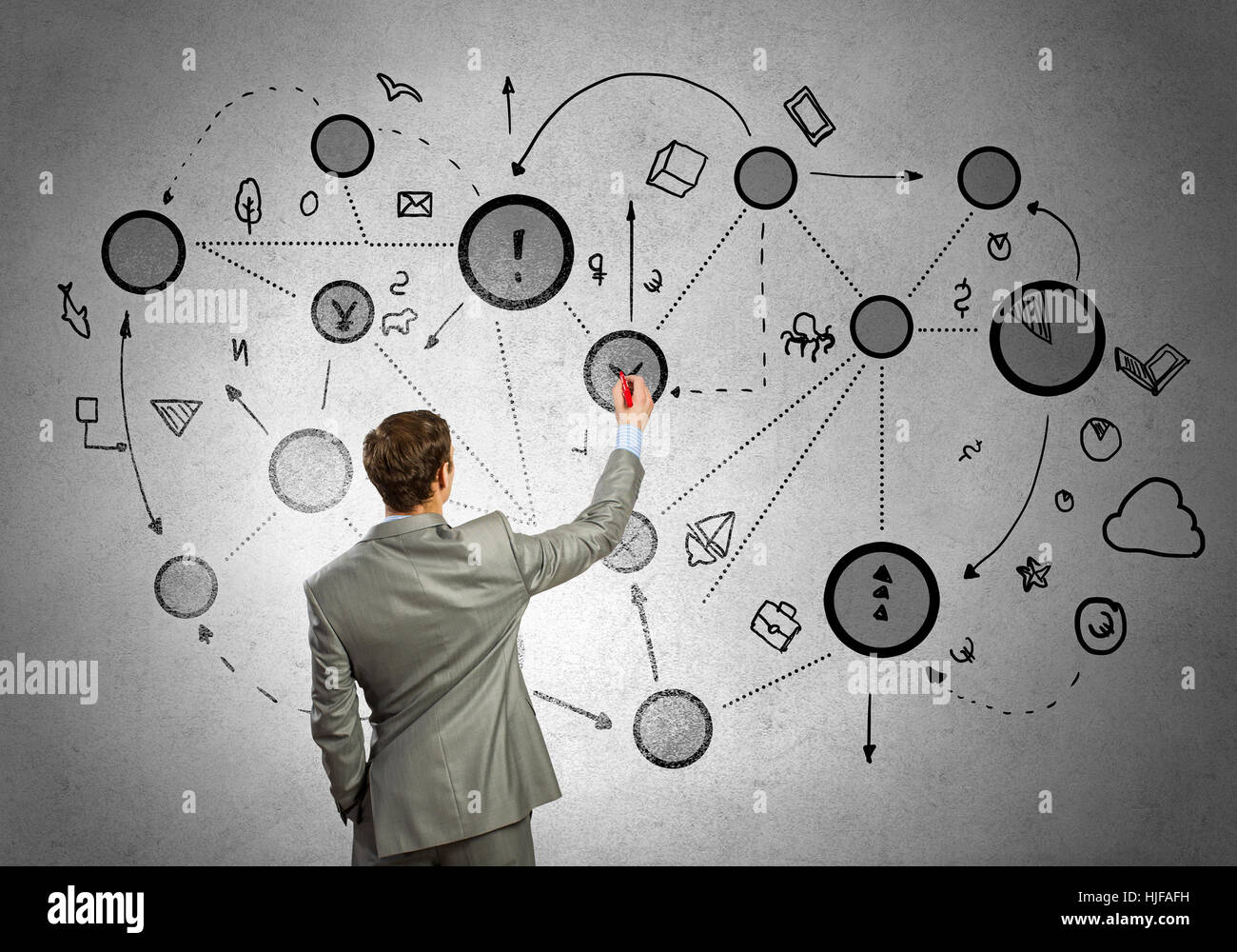 Concept global communication connection lines hi-res stock photography ...