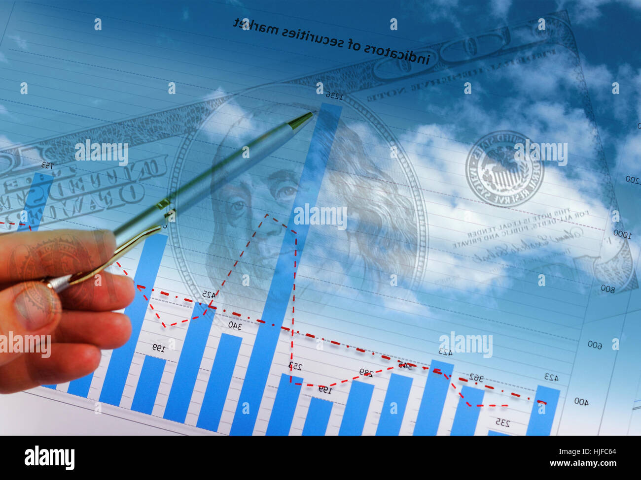 valuable papers, charts and diagrams - a collage Stock Photo - Alamy
