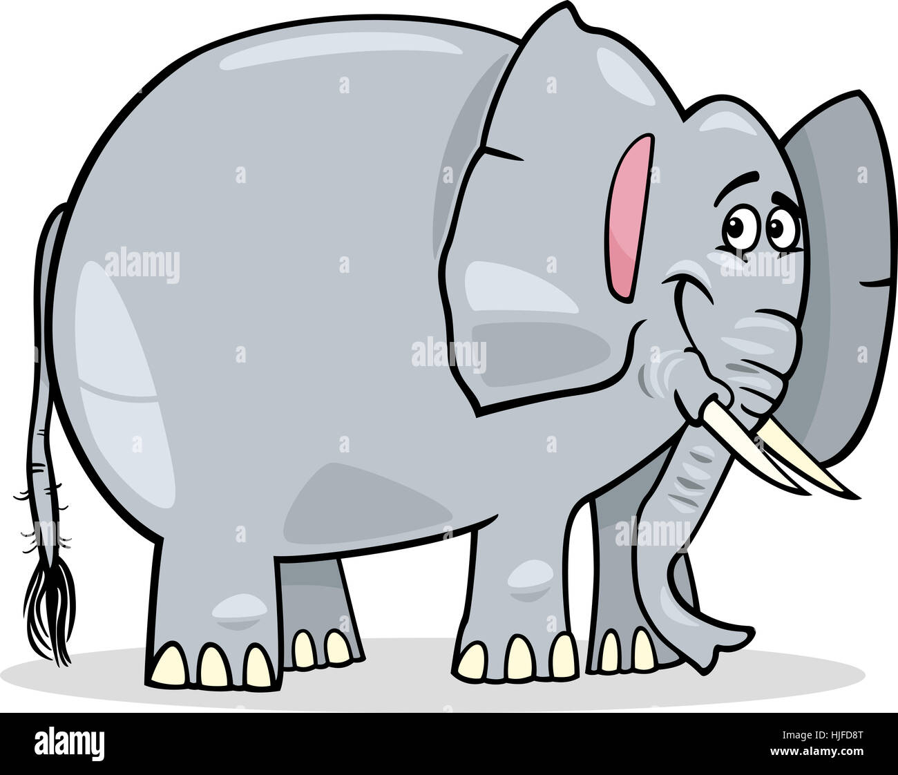 animal, elephant, tusk, zoo, illustration, African, cartoon, trunk ...