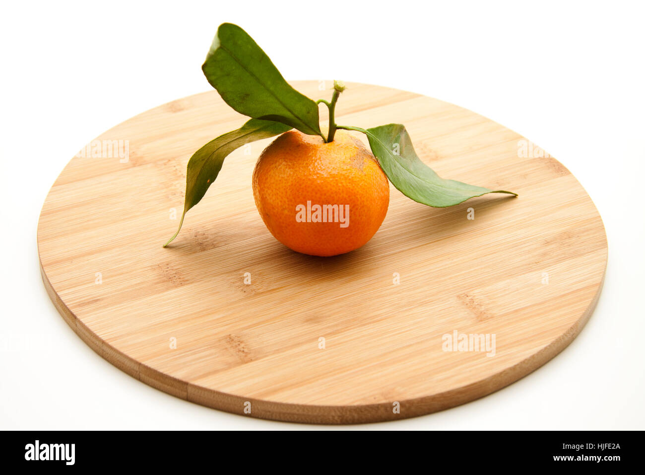 mandarin with leaves Stock Photo - Alamy