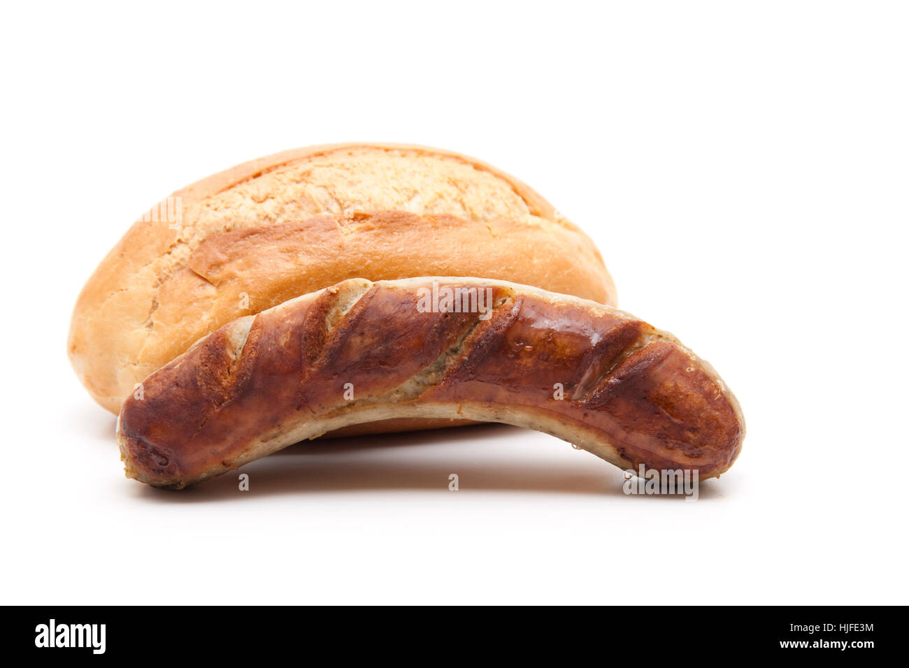 food, aliment, sausage, roll, kaiser, meat product, food, aliment ...