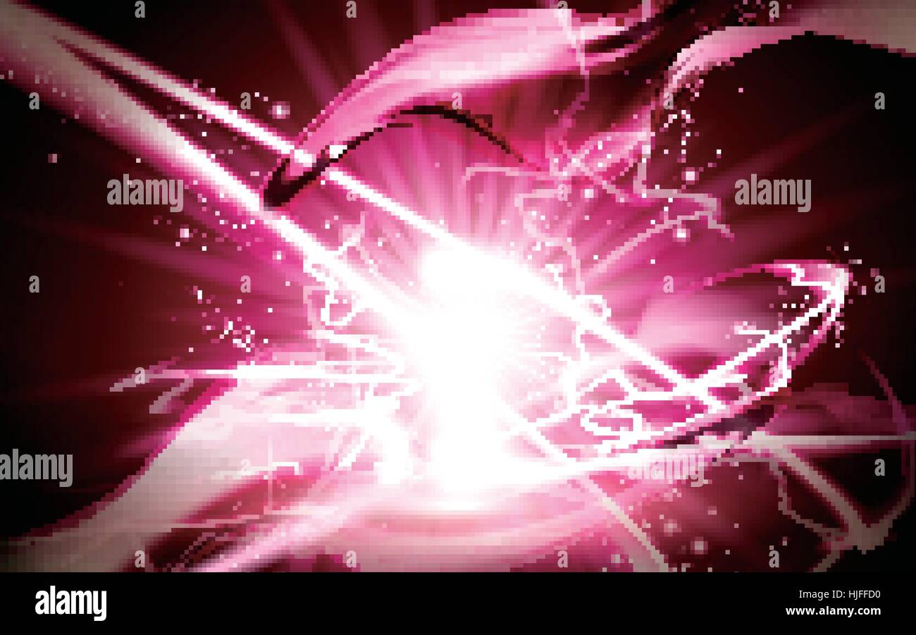 pink sparkling light element, can be used as special effect, isolated ...