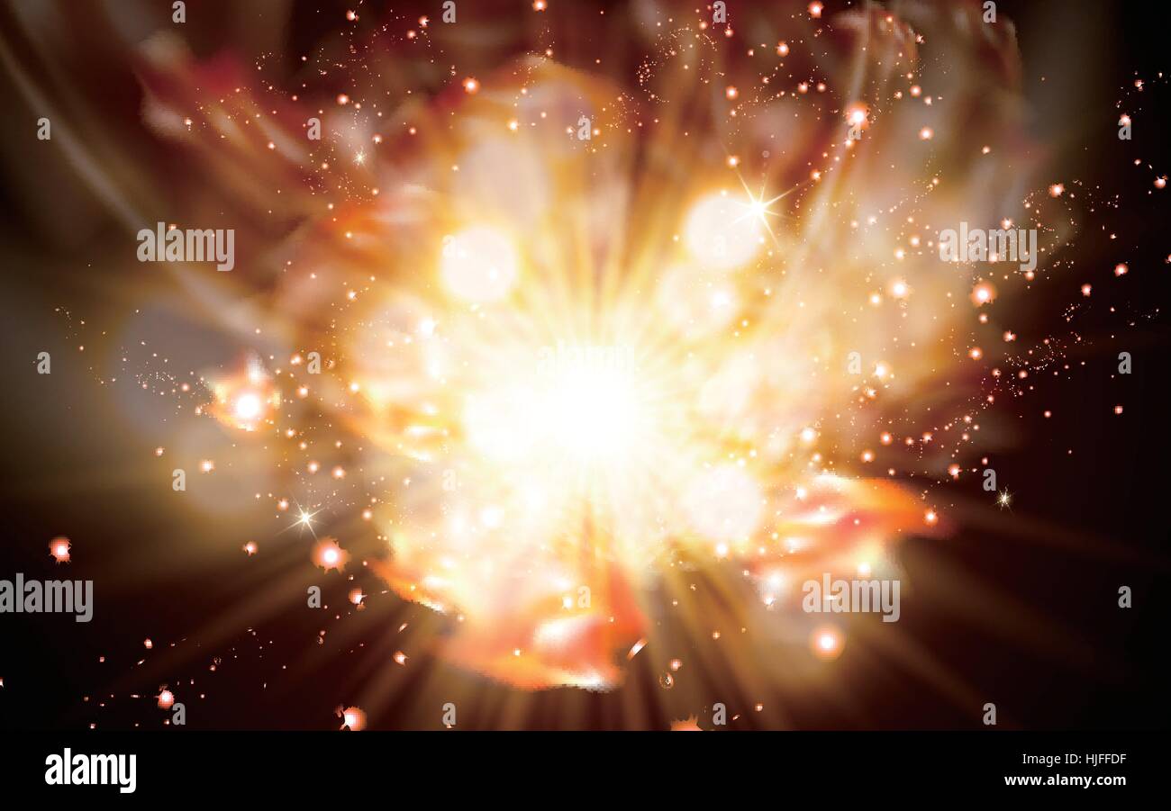 fish-shaped golden color light explosion, isolated black background ...