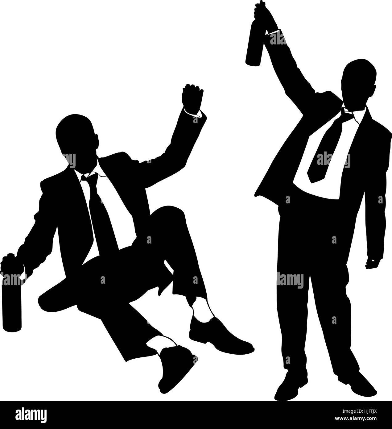 Drunk men Stock Vector Images - Alamy