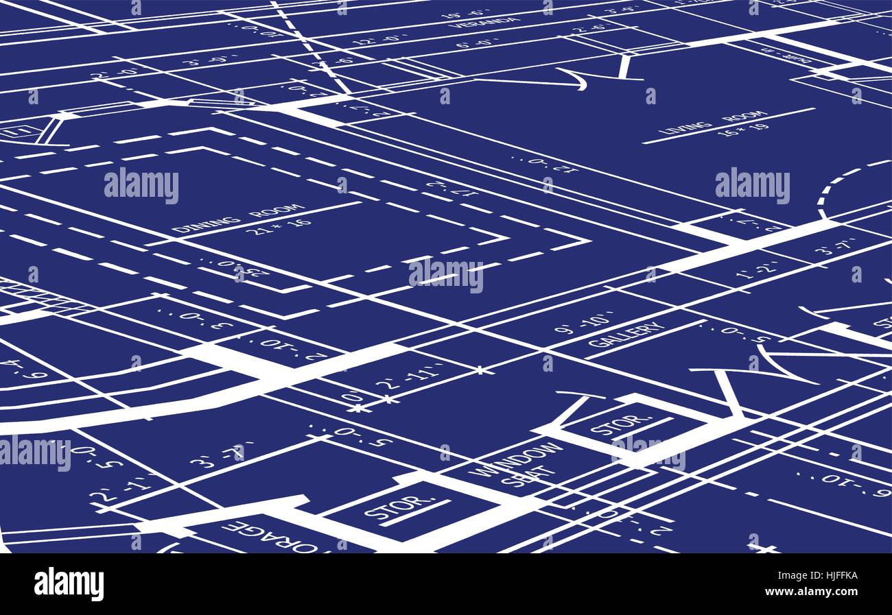illustration of blueprint background Stock Vector Image & Art - Alamy