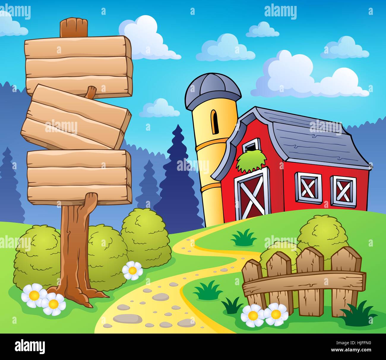 Farmyard Barn Cartoon Stock Photos & Farmyard Barn Cartoon Stock Images ...