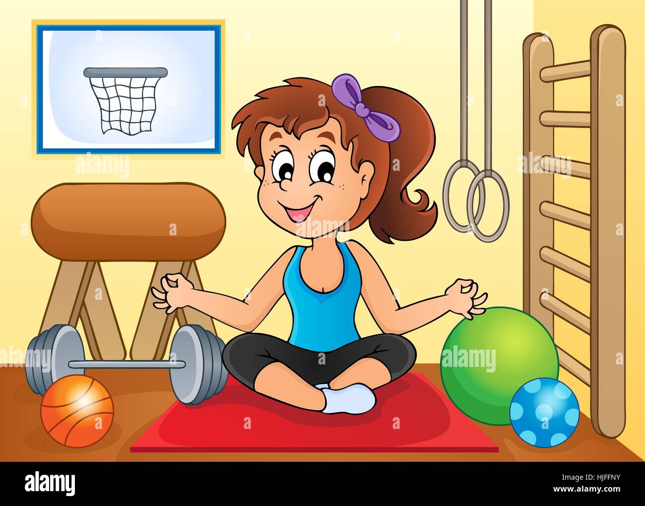 sport, sports, room, interior, gymnasium, indoor, yoga, girl, girls ...