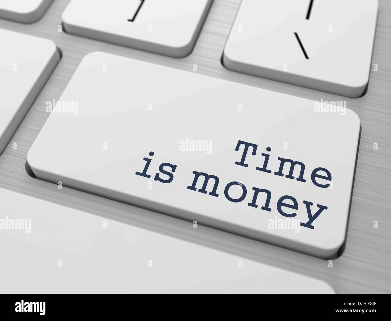 Time is Money Concept. Button on Modern Computer Keyboard with Word ...