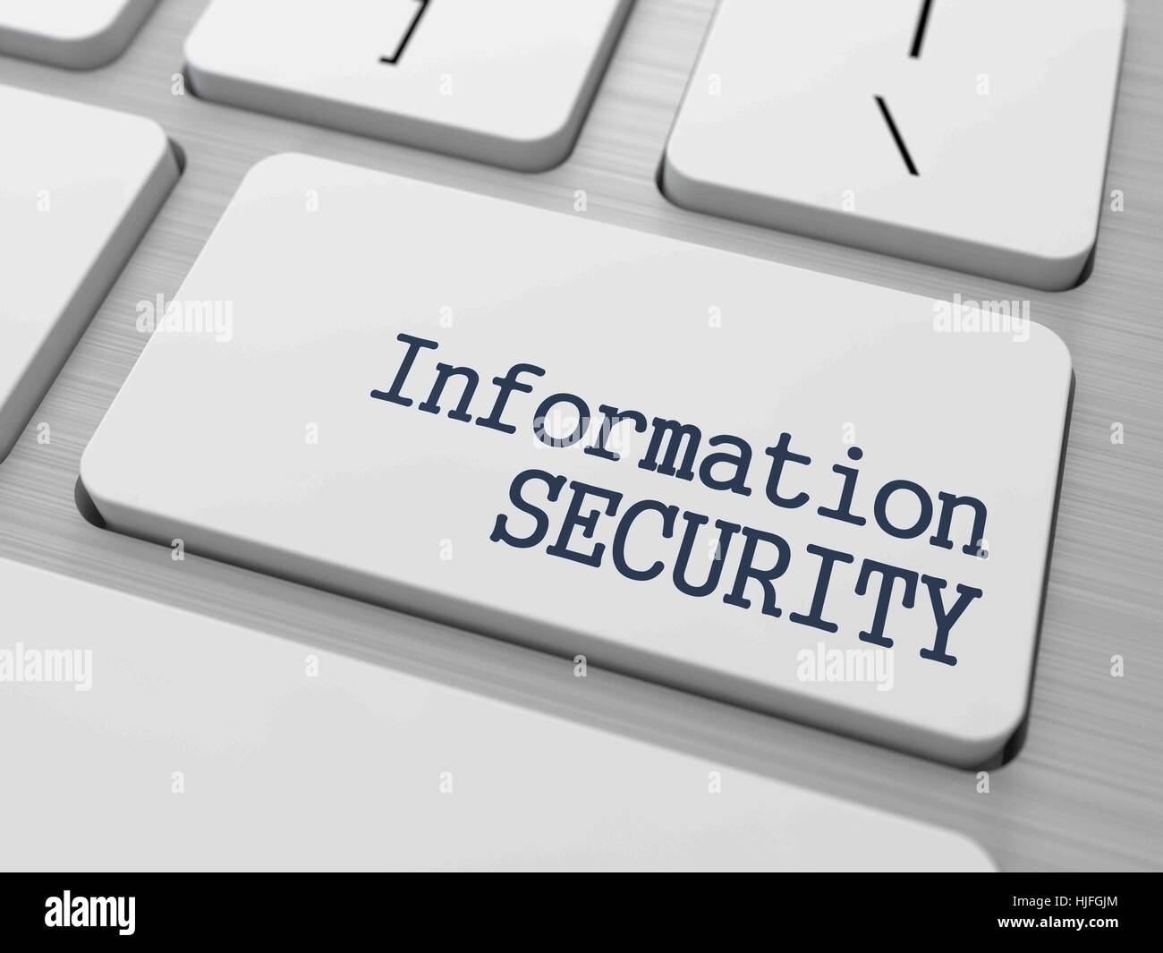 Information Security Concept. Button on Modern Computer Keyboard with ...