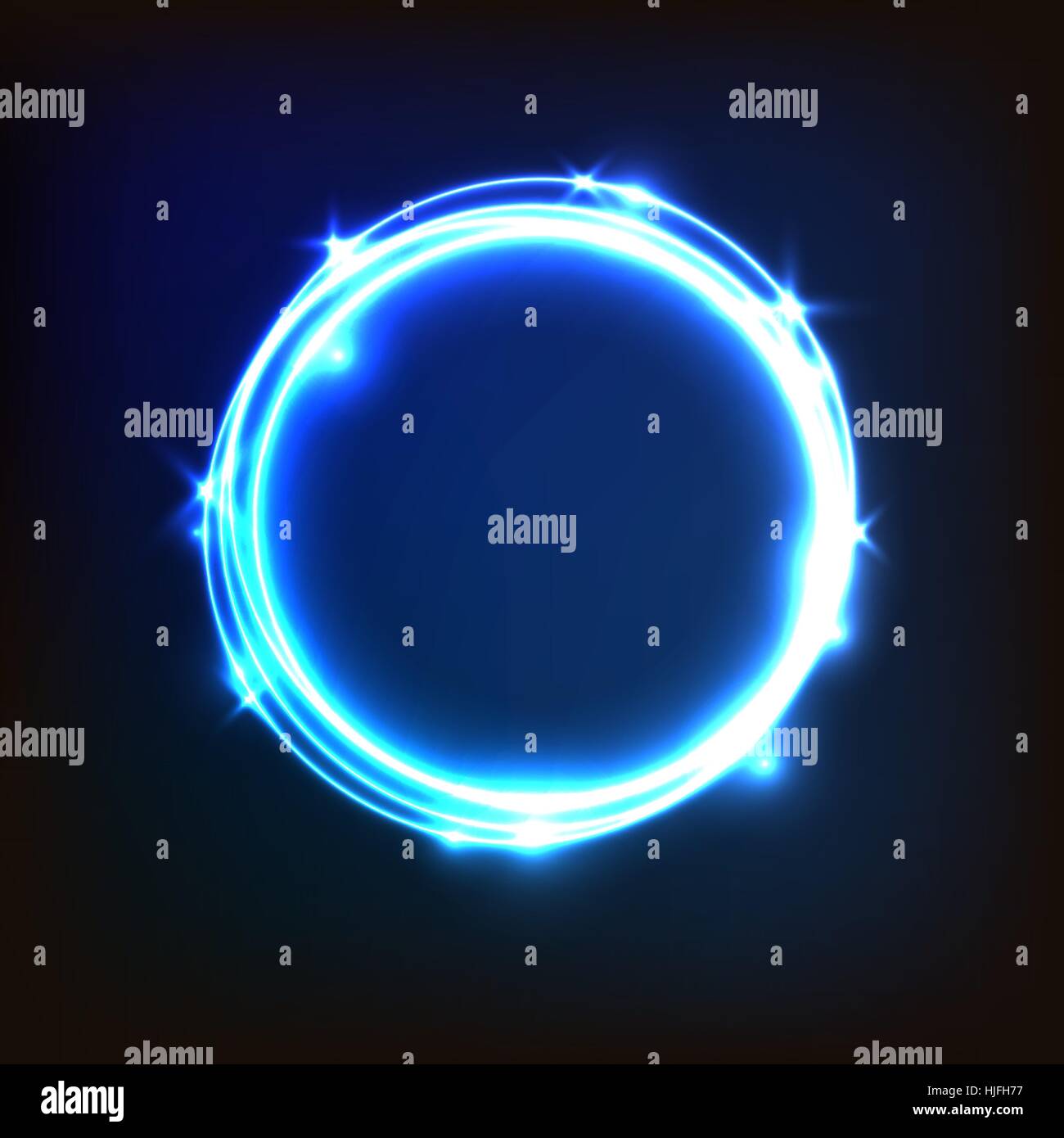 Abstract glowing blue background with circles, stock vector Stock ...