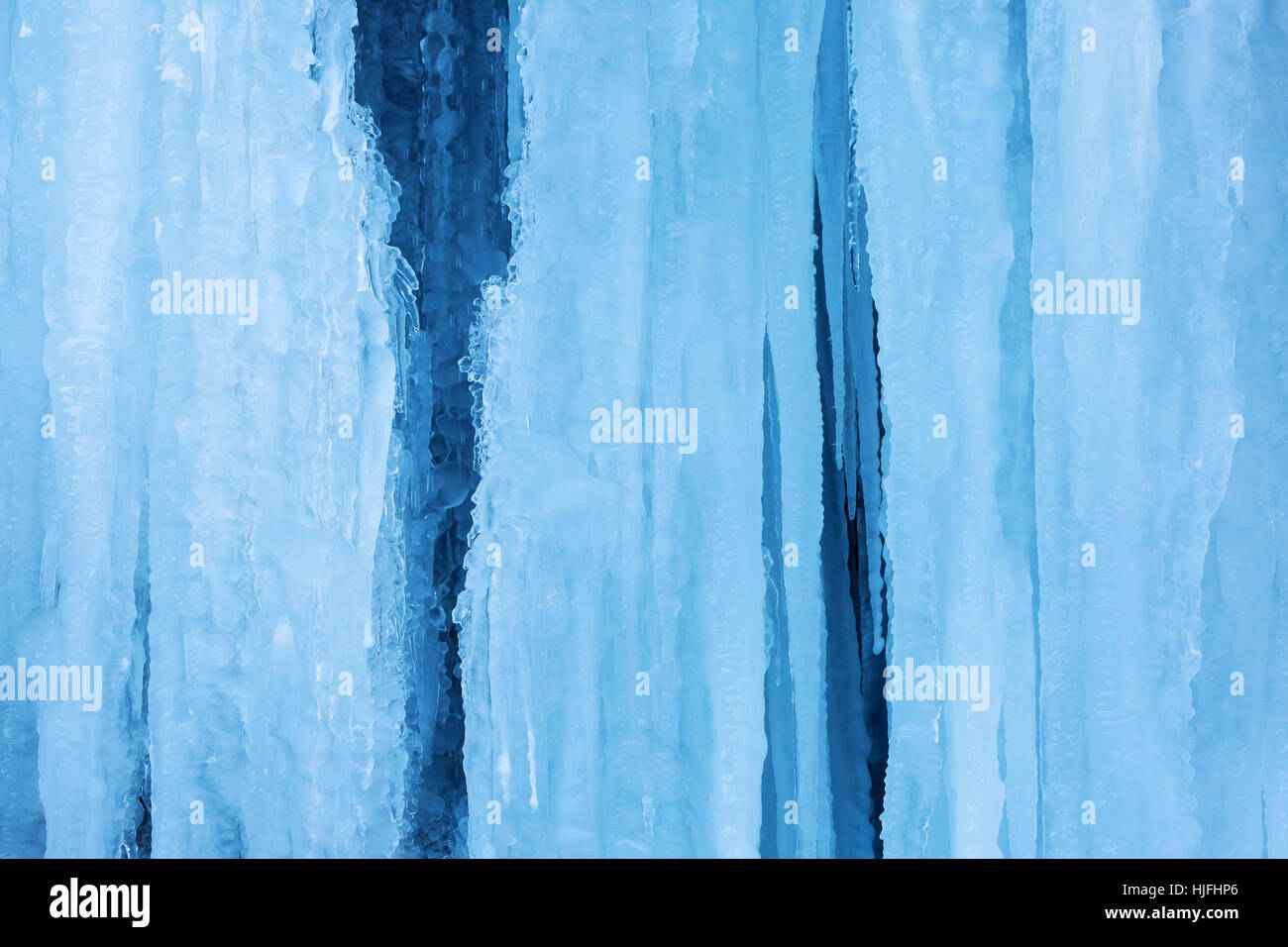 picture of wintry icicles from a waterfall Stock Photo - Alamy