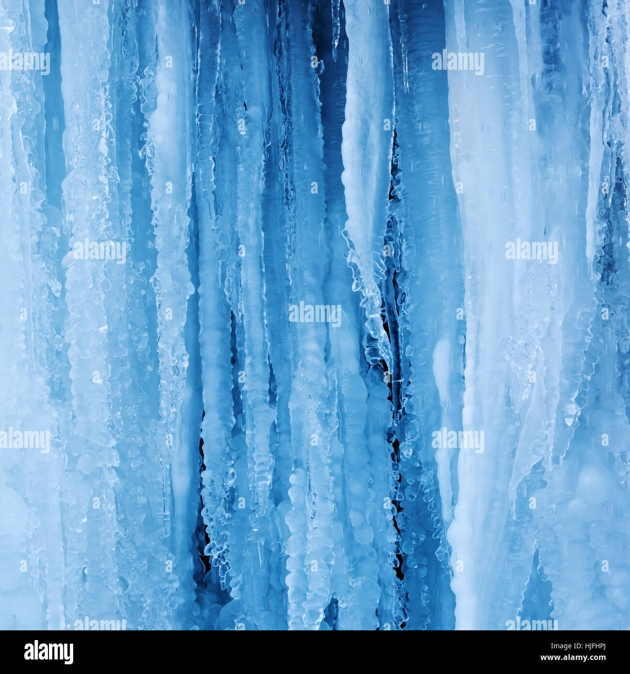 picture of wintry icicles from a waterfall Stock Photo - Alamy