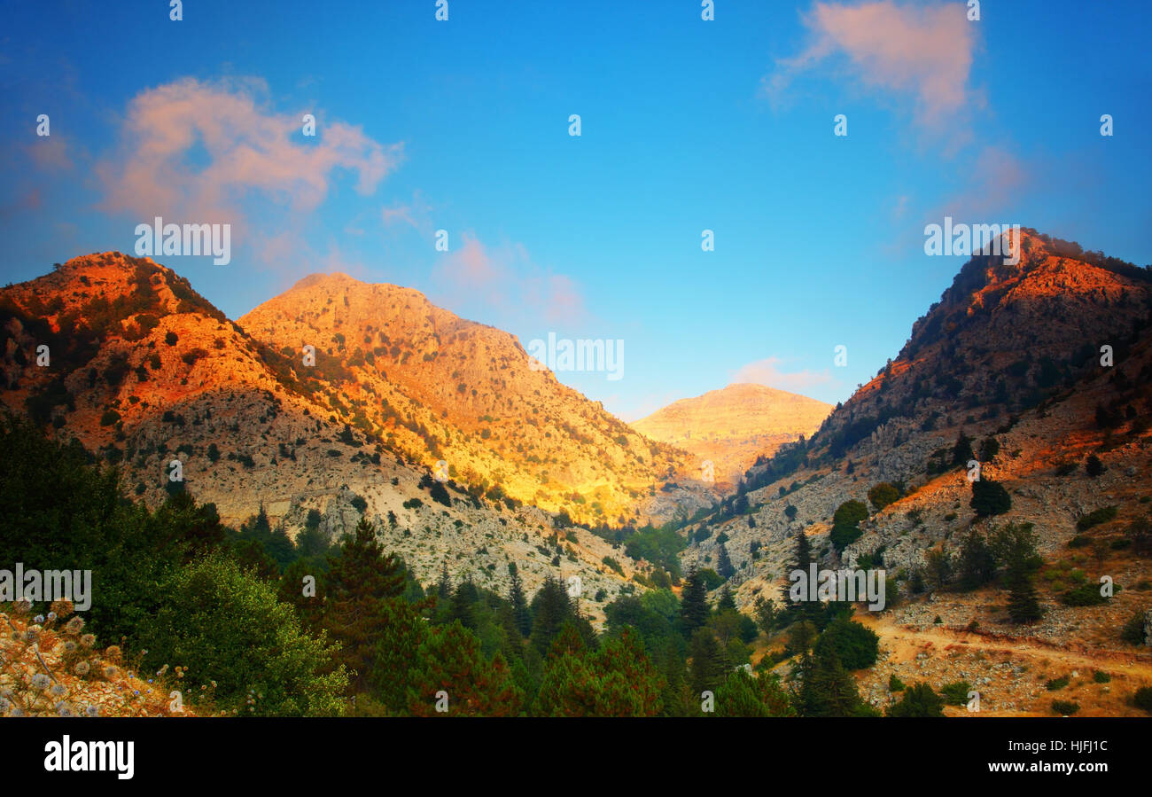 mountains, sunset, tourism, lebanon, landscape, scenery, countryside ...