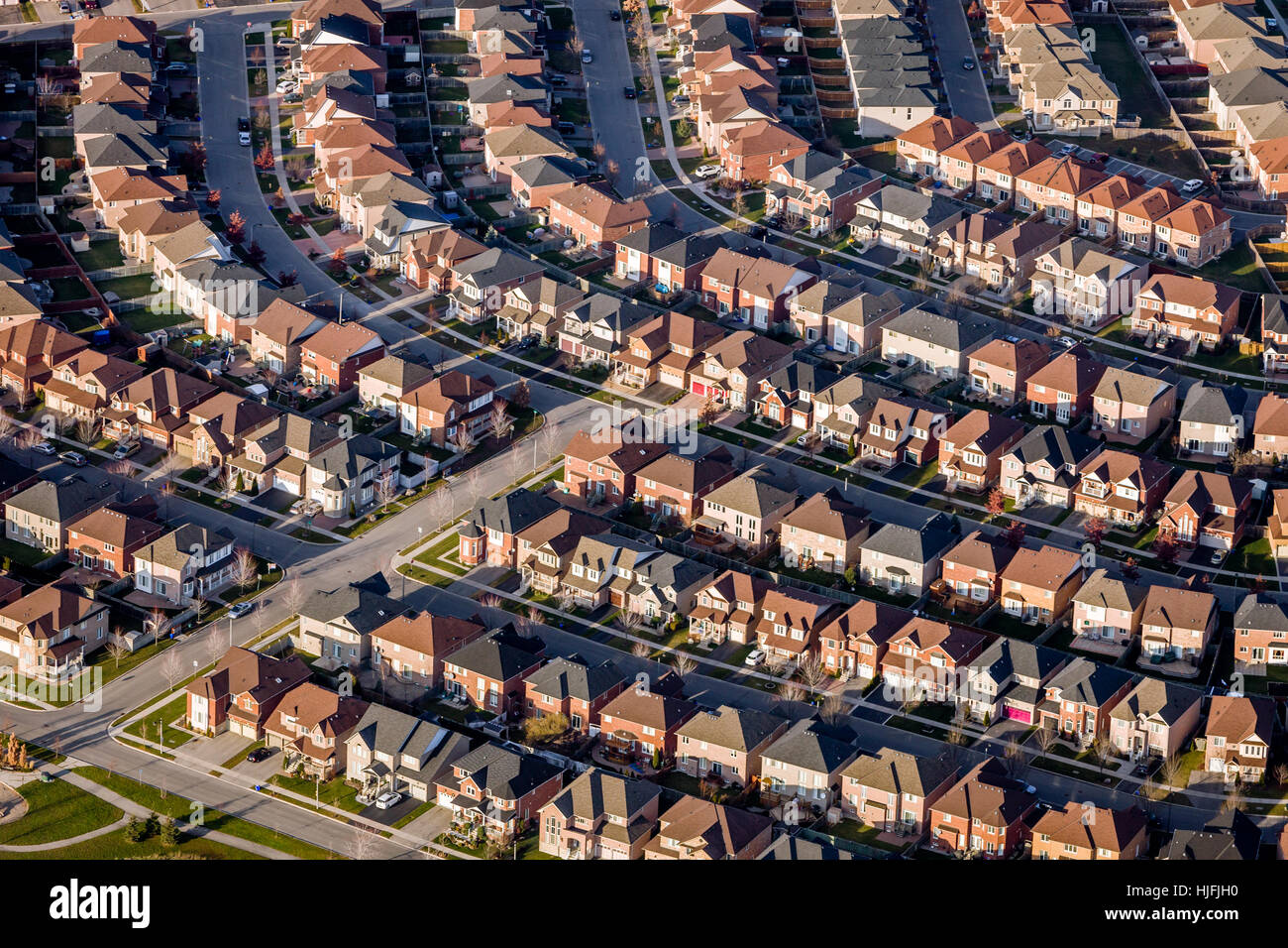 Aerial view of residential subdivision Stock Photo - Alamy