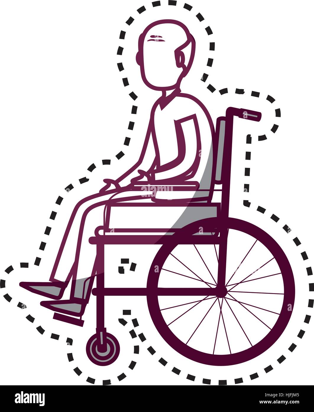 Seat disabled people in Stock Vector Images - Alamy