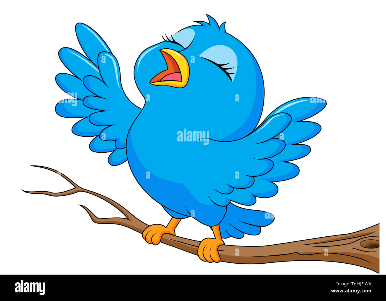 blue, pet, bird, cub, baby, cartoon, singing, maddening, pert ...