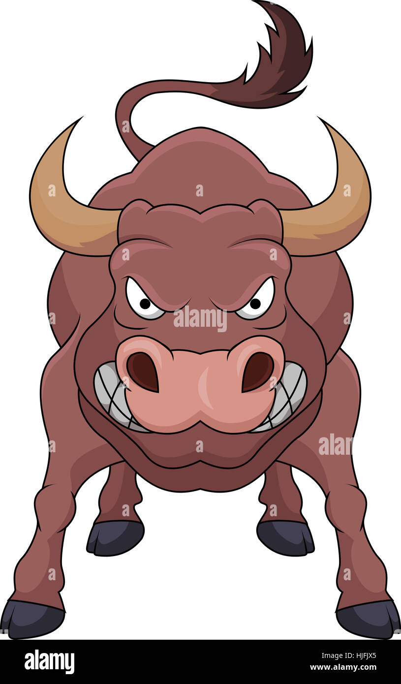 mammal, brown, brownish, brunette, bull, wild animal, raving, furious ...