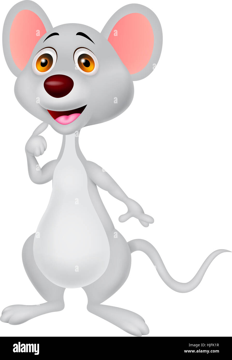 Happy Cartoon Rat Standing Smiling High Resolution Stock Photography ...
