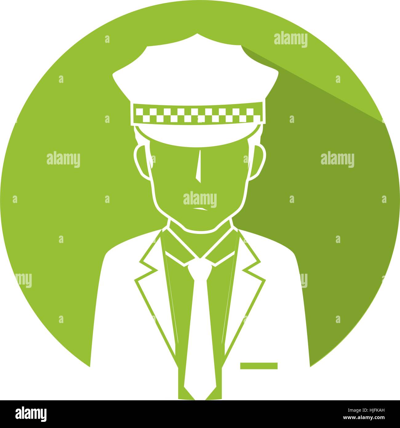 Taxi driver avatar character vector Stock Vector Images - Alamy