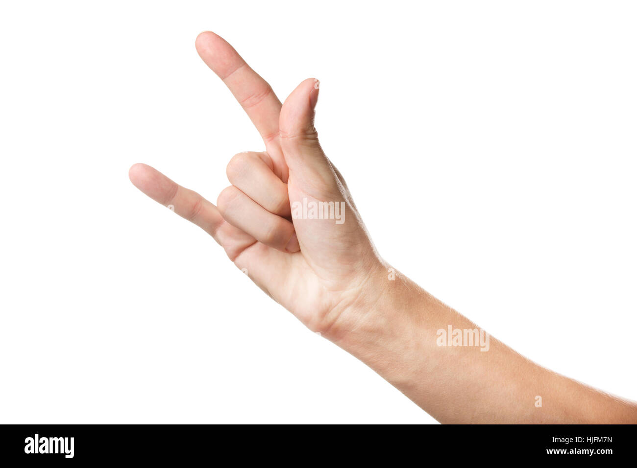 You rock hand signal hi-res stock photography and images - Alamy