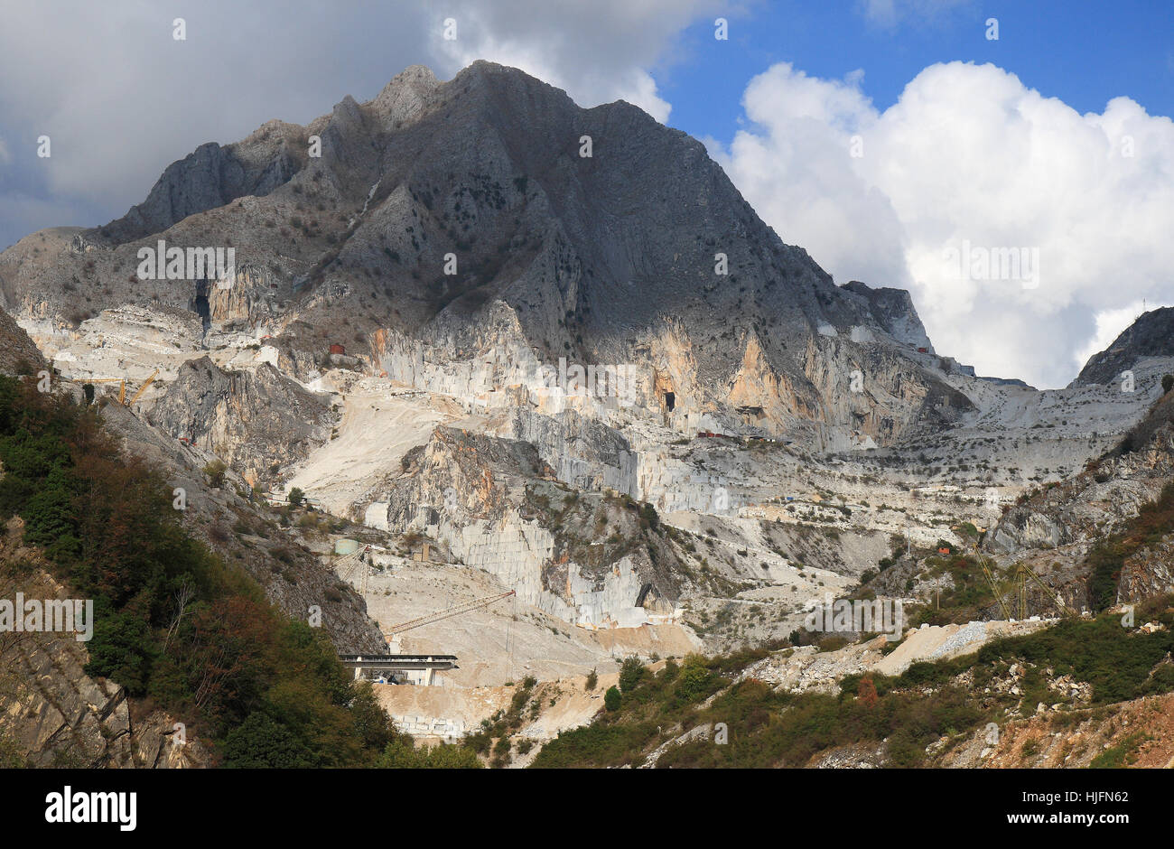 tuscany, marble, quarry, italy, motion, postponement, moving, movement ...