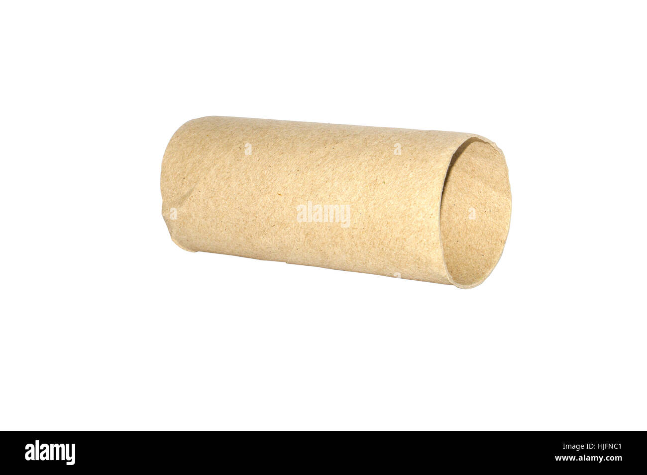 empty tissue paper roll isolated on white background Stock Photo - Alamy