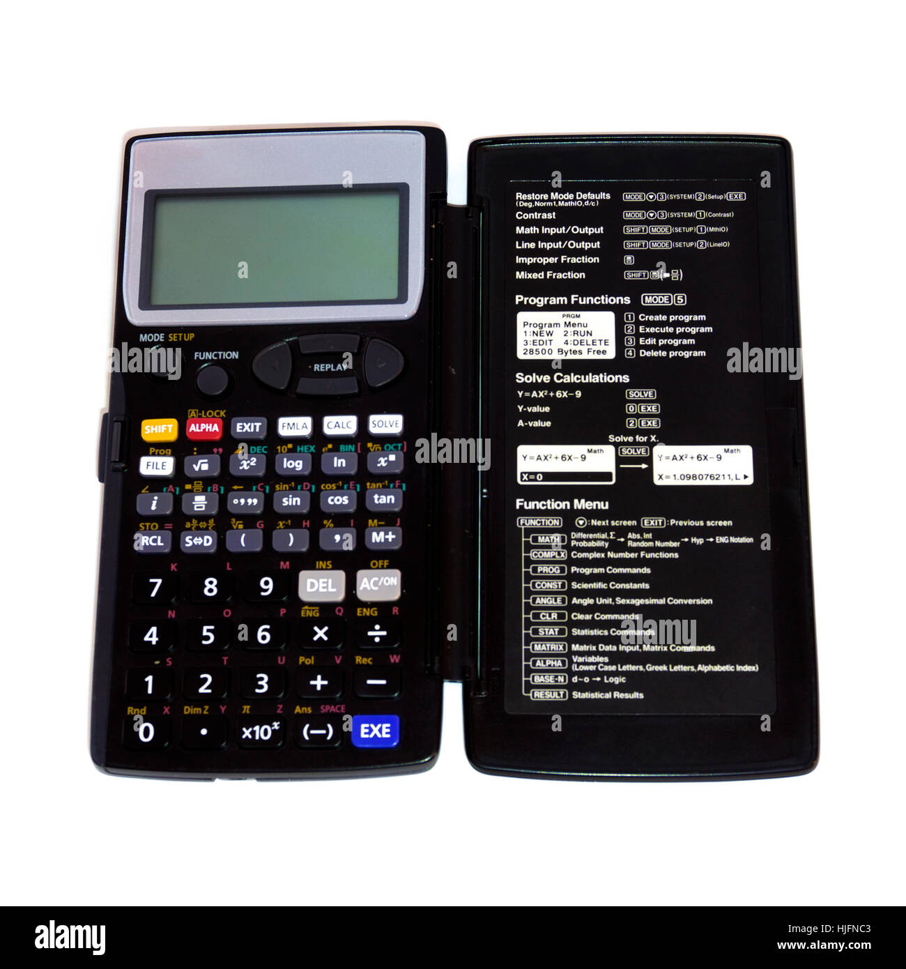 Graphing calculator isolated hi-res stock photography and images - Alamy