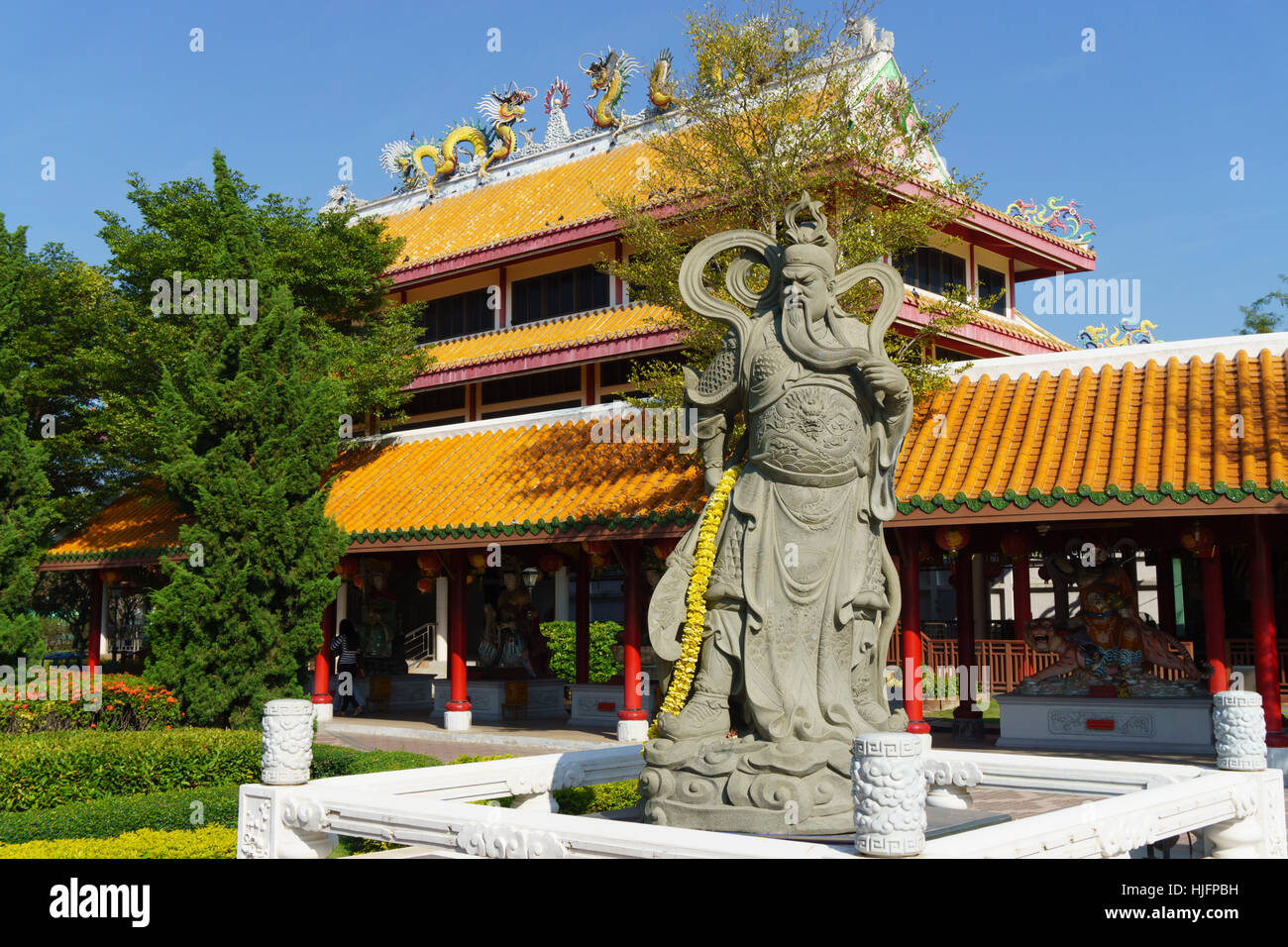 Guan Yu Statue at Thailand Stock Photo - Alamy