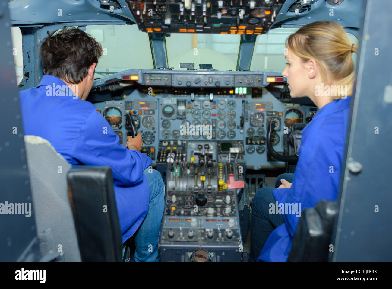 Technician cockpit hi-res stock photography and images - Alamy