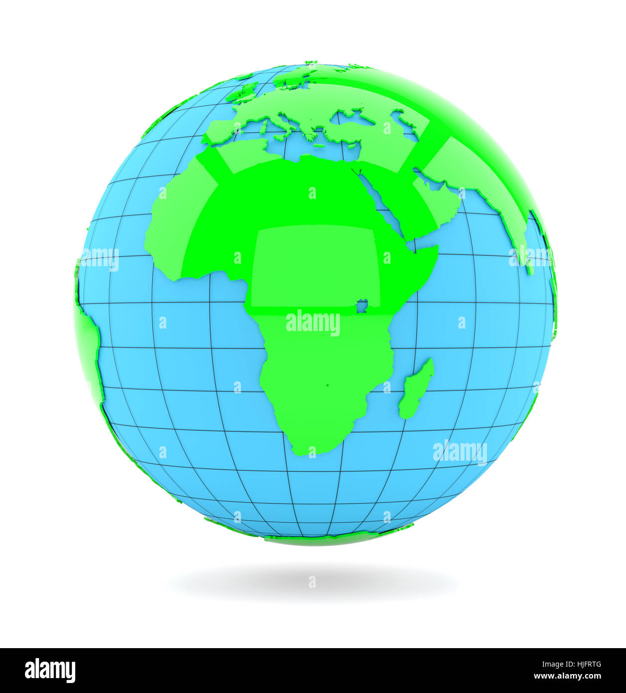 Map of the world globe with shadow Stock Photo - Alamy