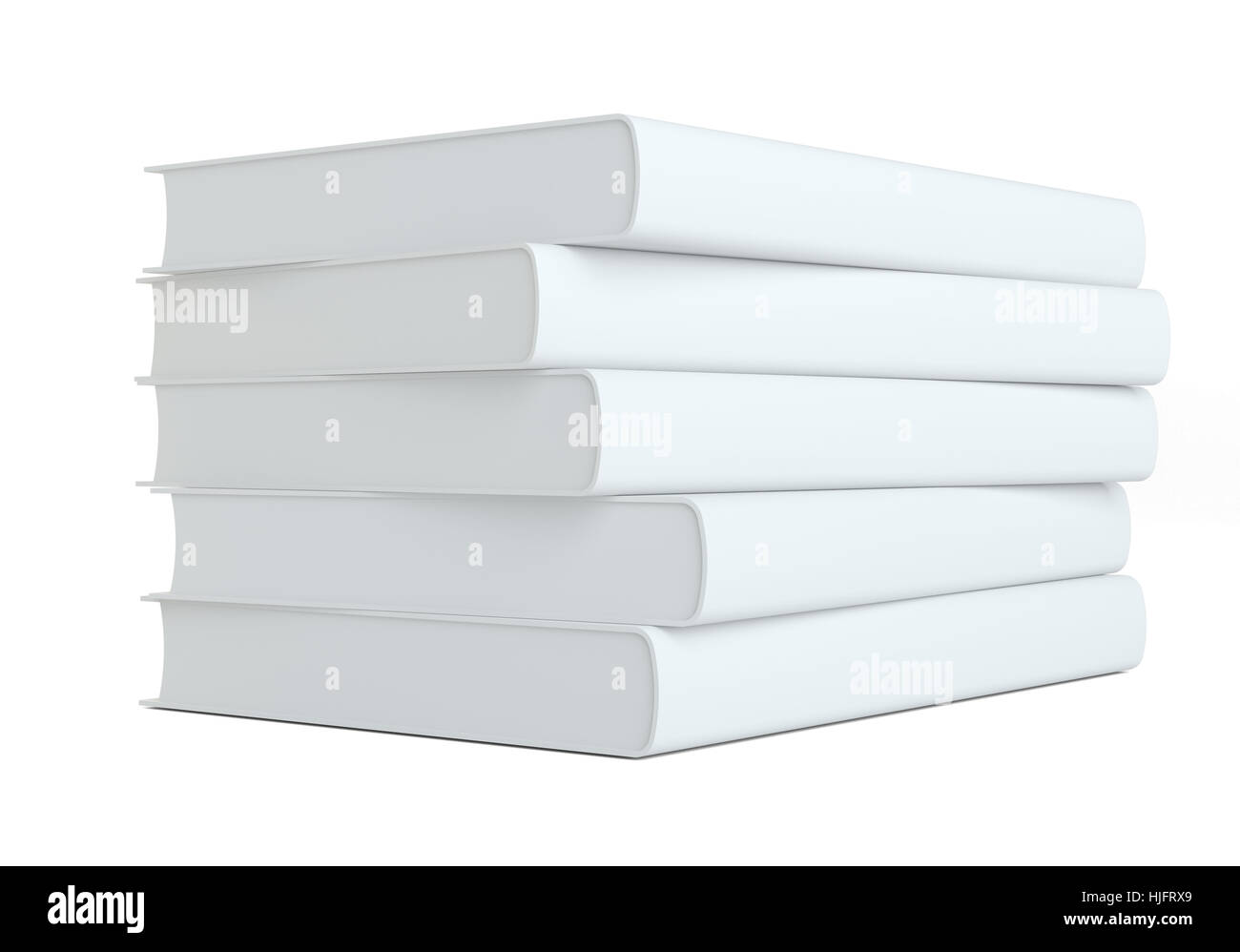 Stack of Books on white background Stock Photo - Alamy
