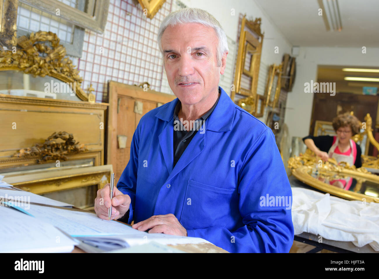 Man in picture frame hi-res stock photography and images - Alamy