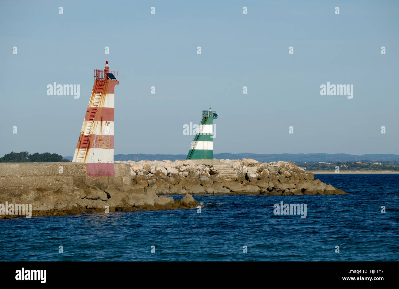 coast, beacon, lighthouse, blue, green, navigation, seafaring, shine ...