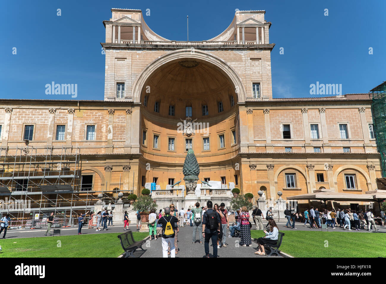 Architectural work by Claudio Bramante in the Cortile della Pigna ...