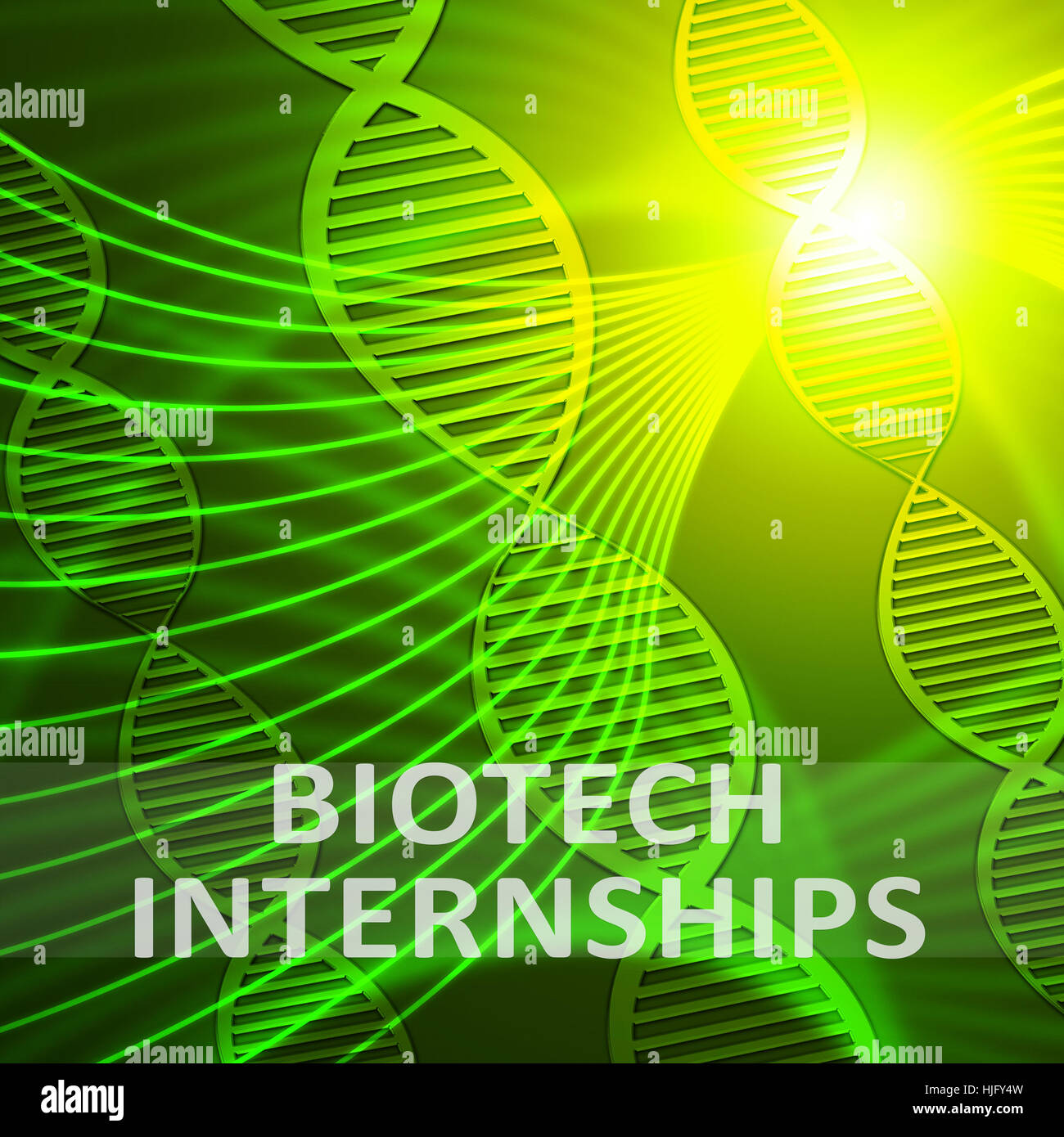 Biotech Internship Helix Meaning Biotechnology Training 3d Illustration ...