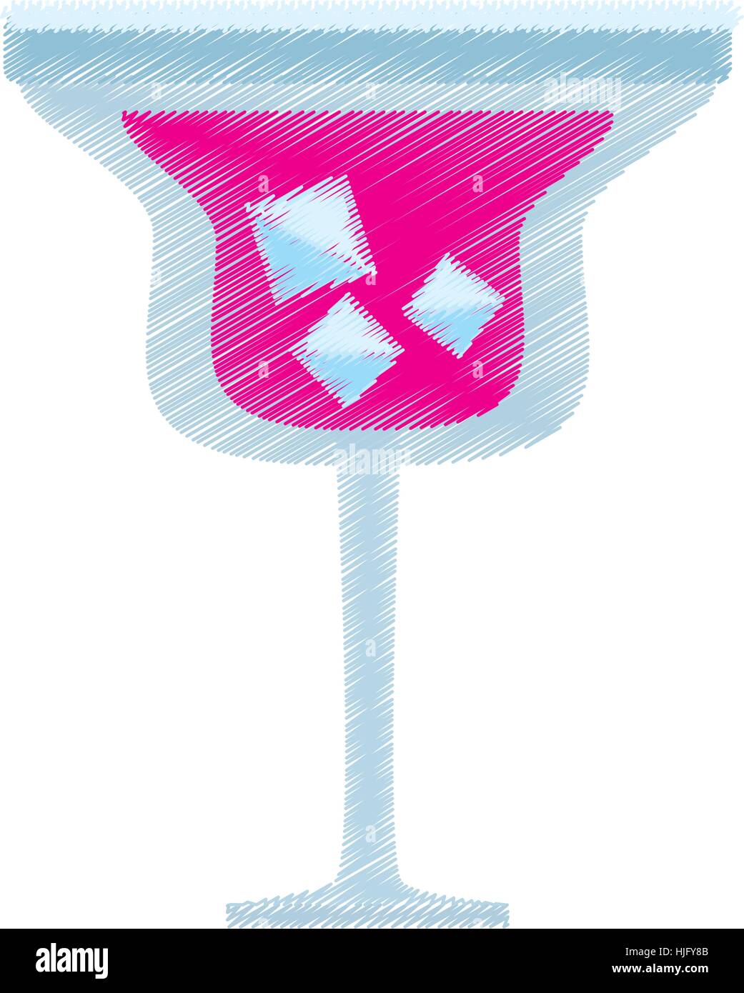 drawing alcoholic cocktail popular bar vector illustration eps 10 Stock ...