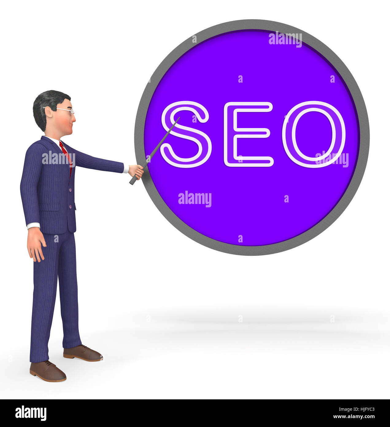 Seo Button Sign Represents Search Engines 3d Rendering Stock Photo - Alamy